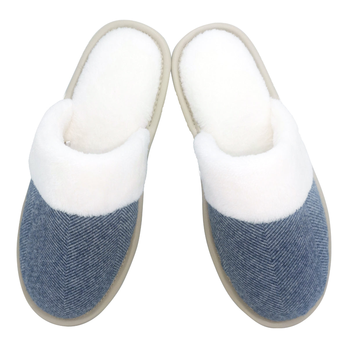 Pantuflas De Dama CALZATURA Textil E-10037 100% Lavable, Color Azul Ma ...