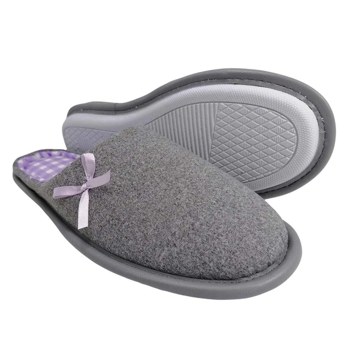 Pantuflas De Dama CALZATURA Textil E-10051 100% Lavable, Color Lila ...