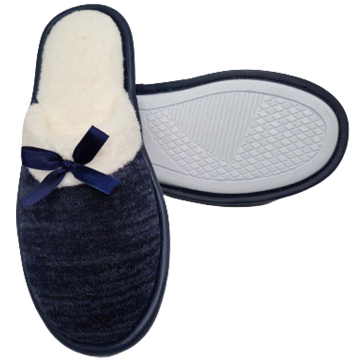Pantuflas De Dama CALZATURA Textil E-10077 100% Lavable, Color Azul Ma ...